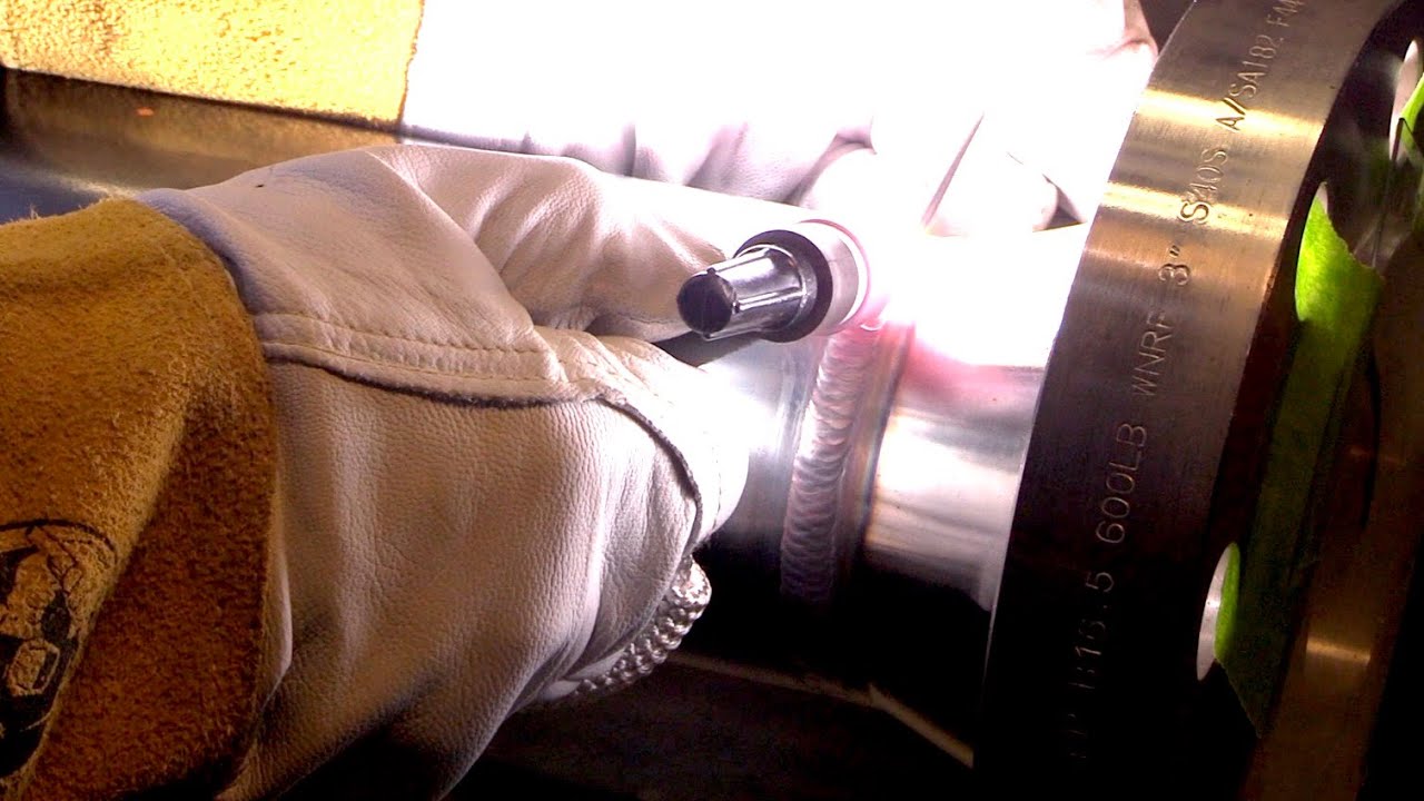 Tig Welding Stainless Steel Pipe with a TigFinger® - YouTube