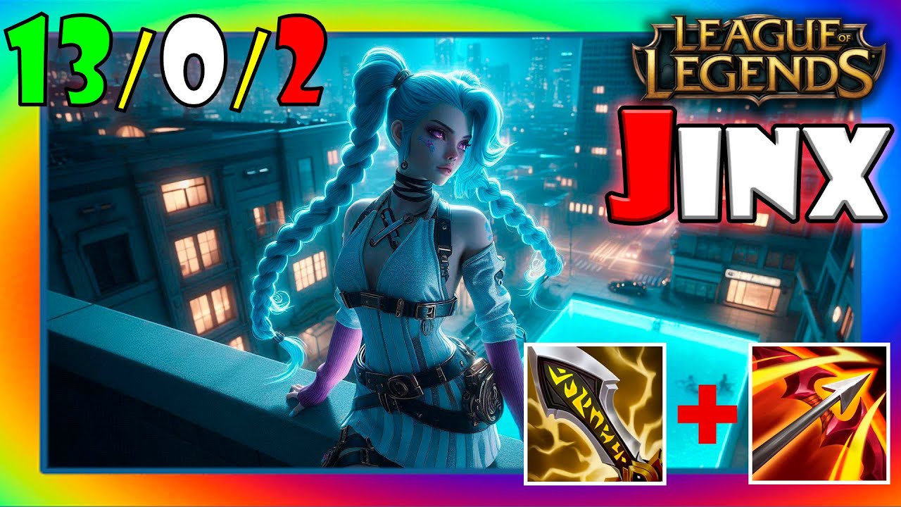 😂🎯 ¡JINX EN FUEGO! - 13/0/2 en una Partida Intensa de League of Legends ...