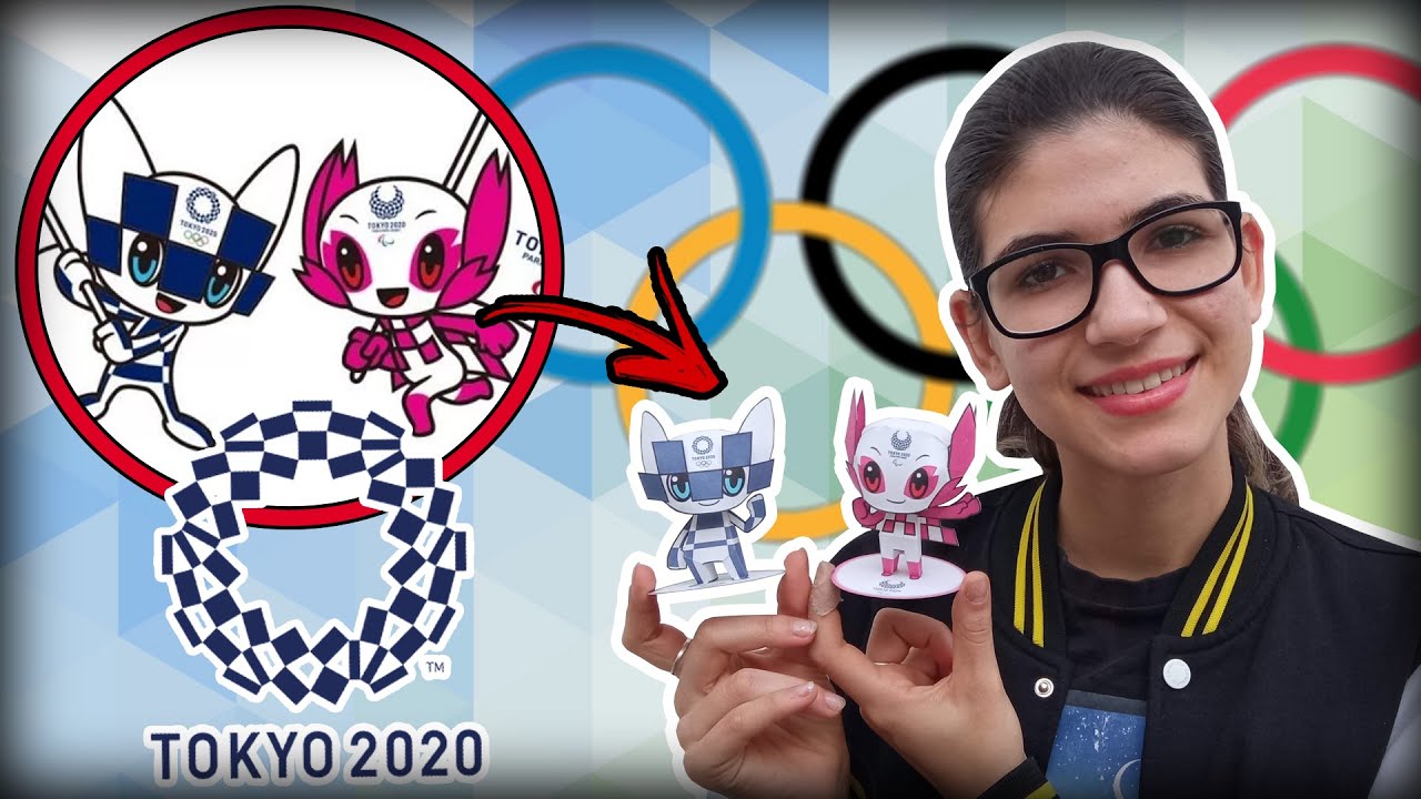 🏅Como fazer os MASCOTES das OLIMPÍADAS de TÓQUIO 2020 (MIRAITOWA e ...