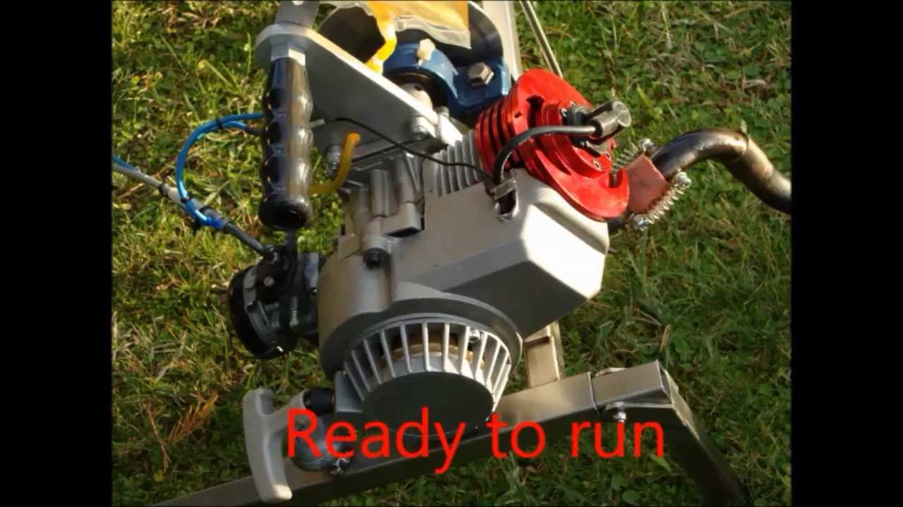 Minimoto Engine upgraded to 50 cc by a BigBore kit - YouTube