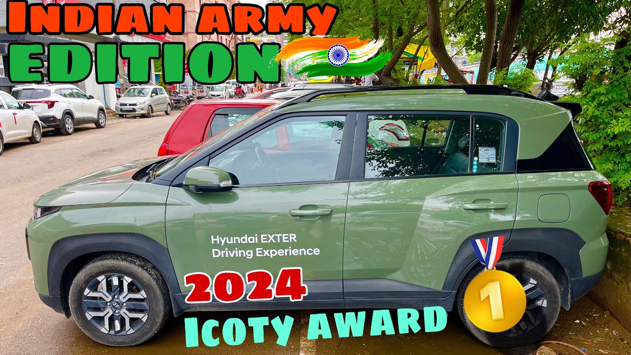 Hyundai Exter 2024 Indian Army Edition 🇮🇳 Icoty Award 🥇 - YouTube