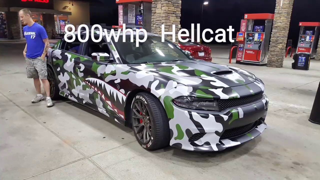 800hp Hellcat Vs 700hp twin turbo 5.0 - YouTube