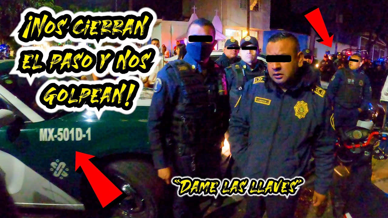 Policías nos encierran y golpean a personas en la colonia Anáhuac - YouTube