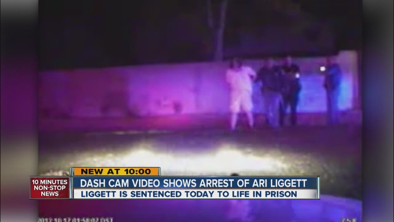 Dash cam video shows arrest of Ari Liggett - YouTube