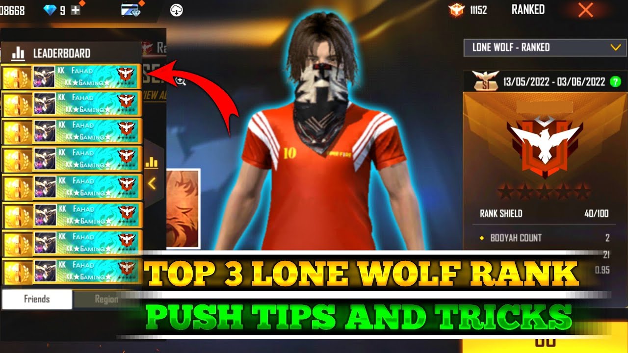 Top 3 Lone Wolf Rank Push Tips And Tricks अब Rank Push करना हुआ आसान