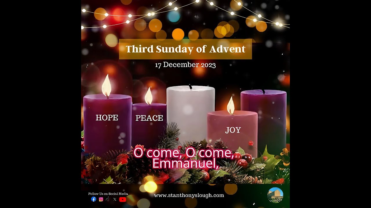 O Come O Come Emmanuel with Lyrics (3rd Sunday of Advent) #advent # ...