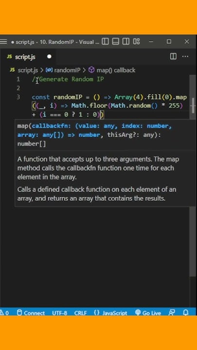 JS tips - Generate Random IP #shorts #javascript #ipaddress - YouTube