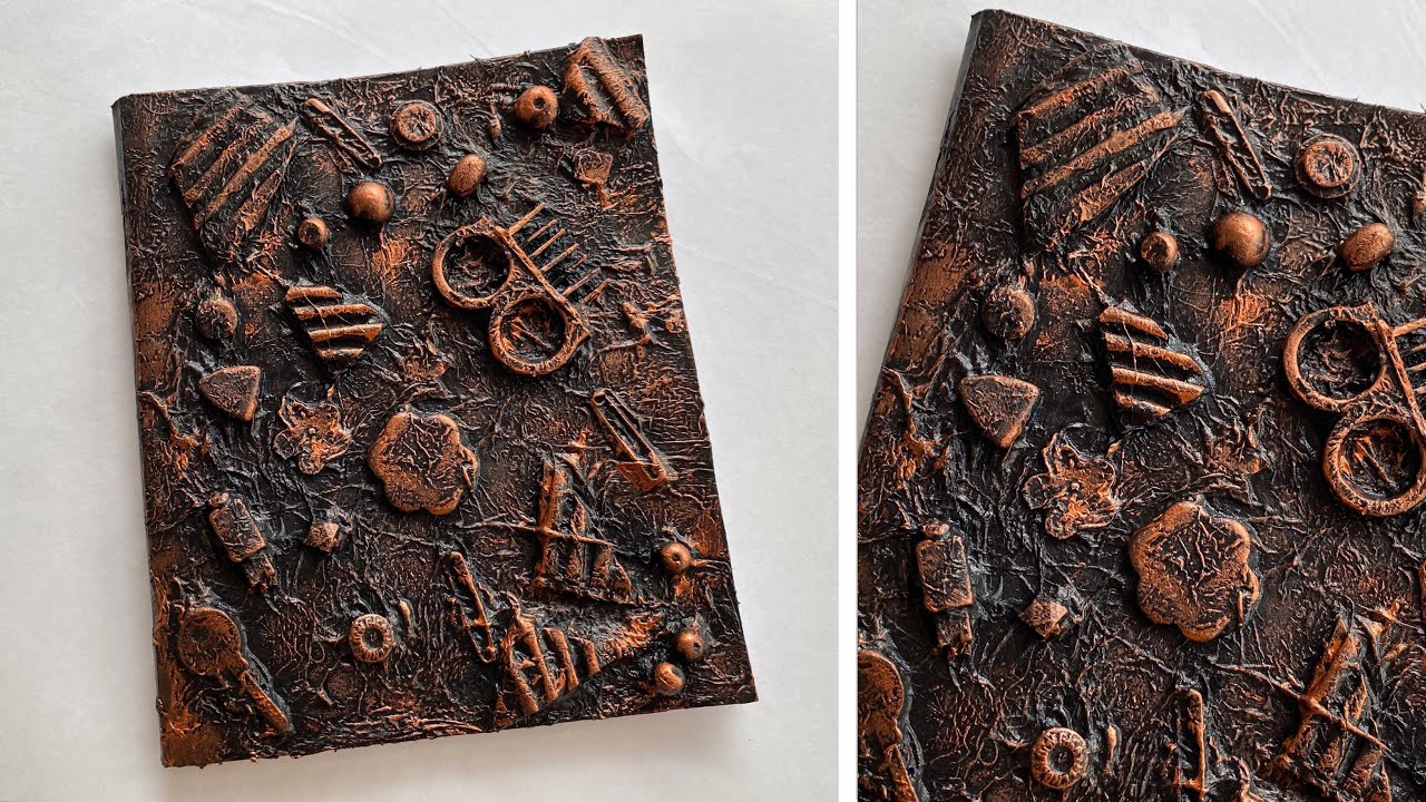 Book makeover with waste Materials | DIY book cover decoration ...