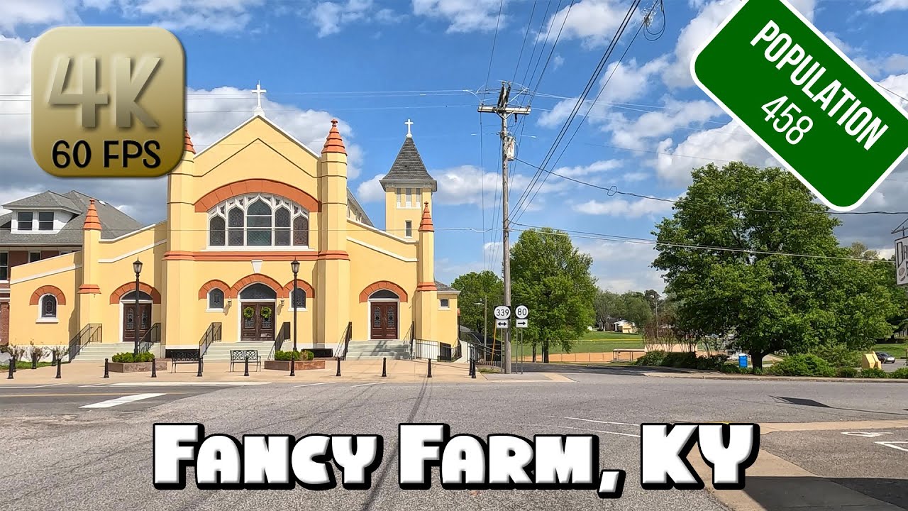 Driving Around Small Town Fancy Farm, KY in 4k Video - YouTube