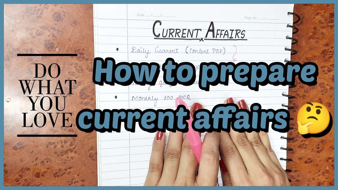 🤔 How to prepare current affairs from affairs cloud ☁️ - YouTube