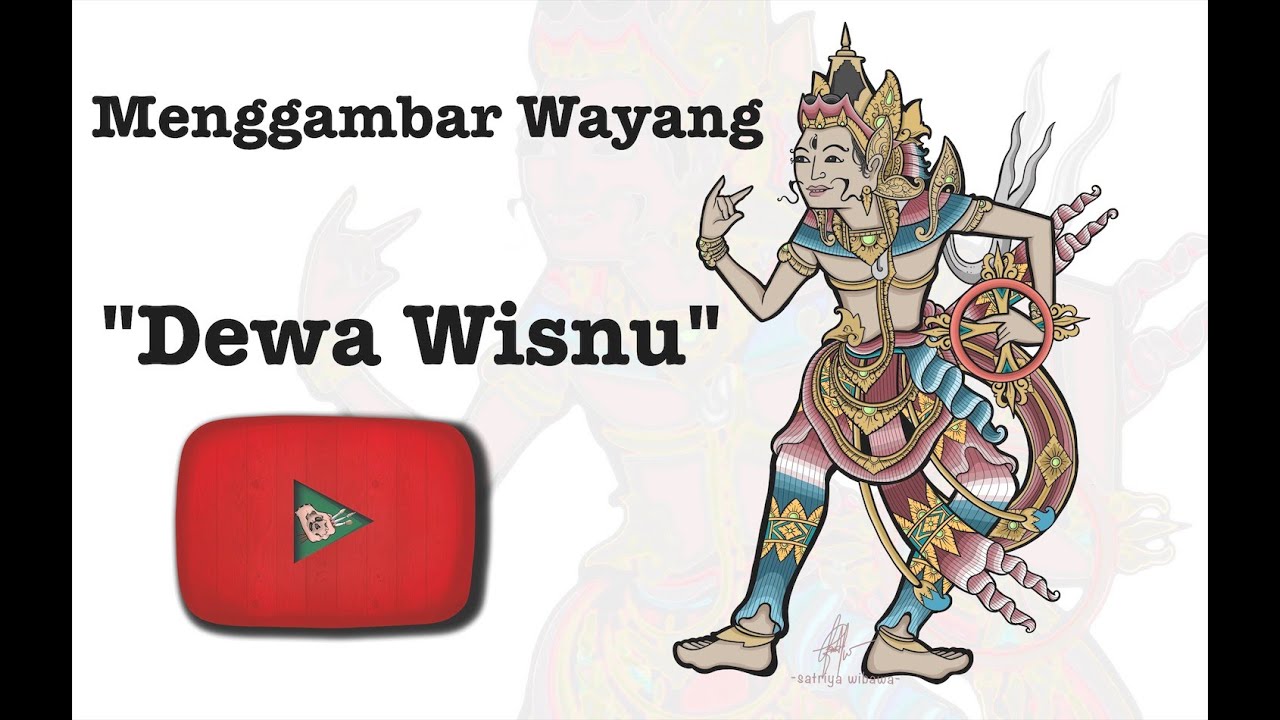 Menggambar Wayang Dewa Wisnu - YouTube