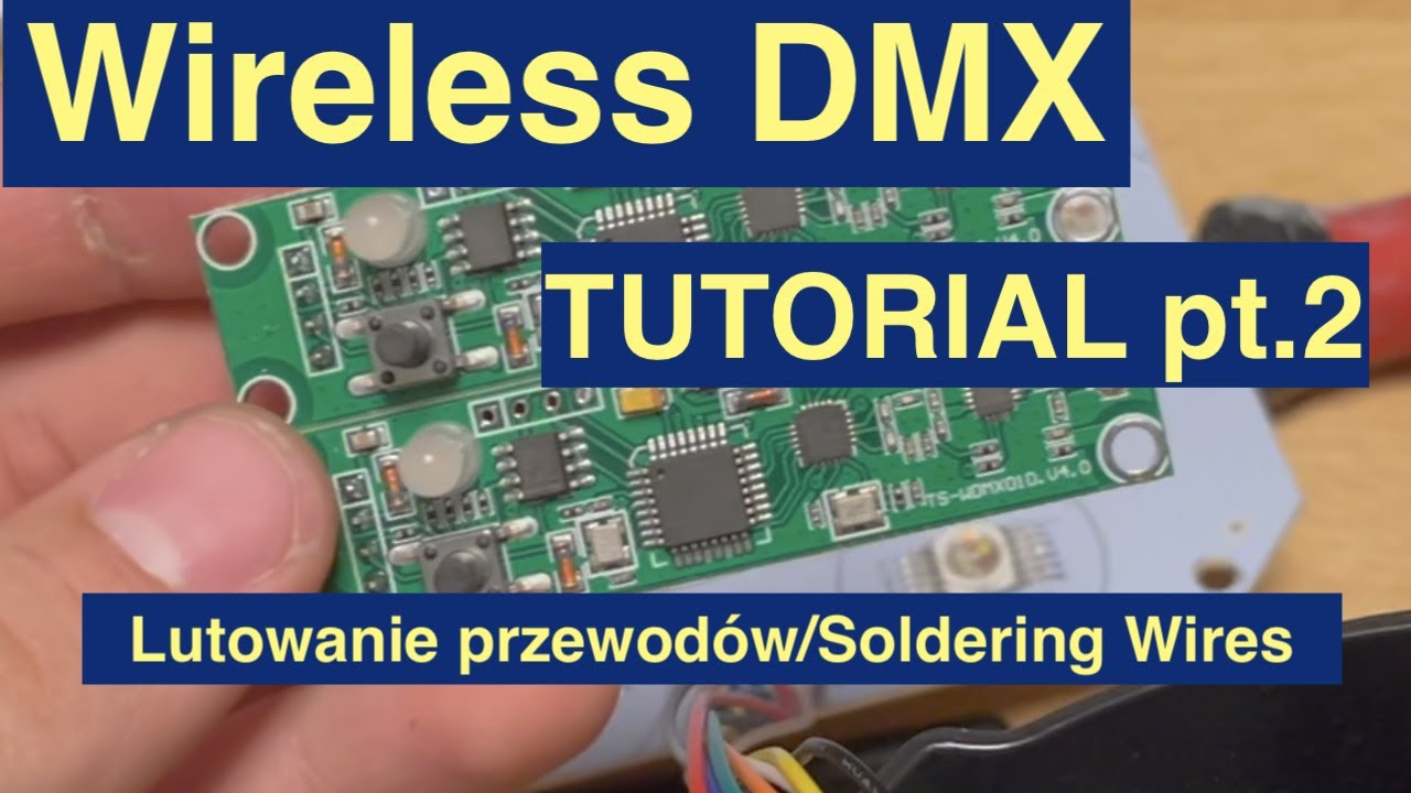 #wireless #dmx from #aliexpress Lutowanie Bezprzewodowy DMX #tutorial #lutuj z wodzirejem - YouTube