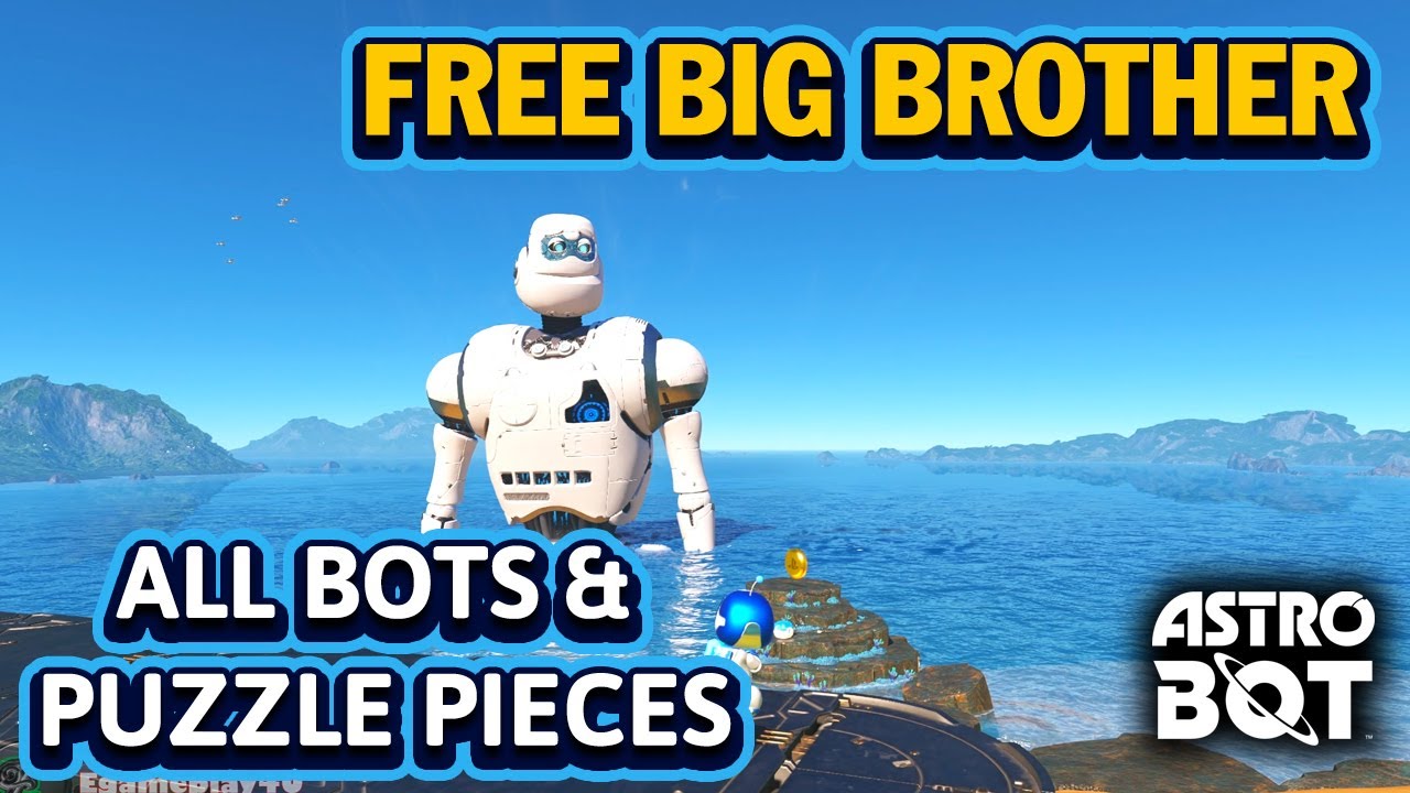 ASTRO BOT Free Big Brother Walkthrough - All Bots & Puzzle Pieces - YouTube