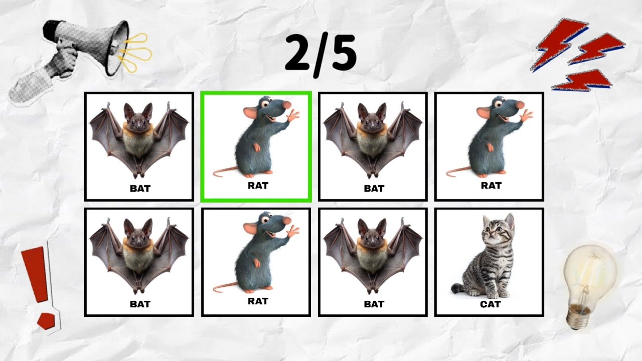 Say The Word On Beat. FAT | CAT | RAT | BAT ..LEVEL 1-3 - YouTube