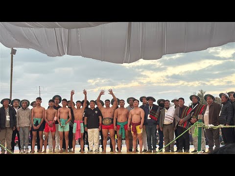 Champion Kevizhakho Suokhrie's bouts at JYO 65th wrestling meet 2026. Jotsoma village. 