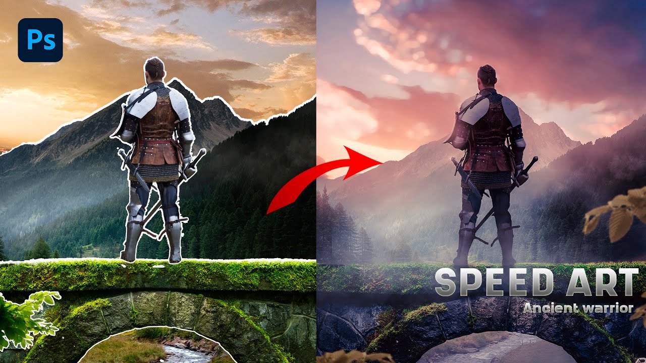 Ancient warrior Photoshop Manipulation Tutorial | Speed Art - YouTube