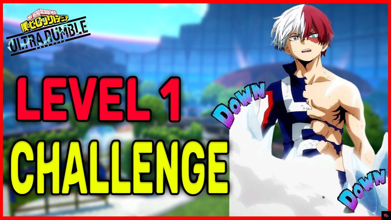 LEVEL 1 Only Challenge Ranked | MY HERO ULTRA RUMBLE - YouTube