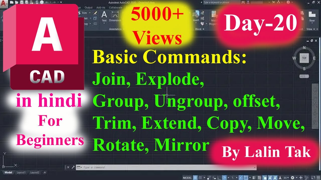 20 AutoCAD Basic Join Explode Group Ungroup Offset Trim Extend 20-autocad-basic-join-explode-group-ungroup-offset-trim-extend
