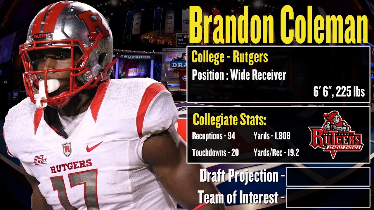 2014 NFL Draft Profile: Brandon Coleman - Strengths and Weaknesses ...
