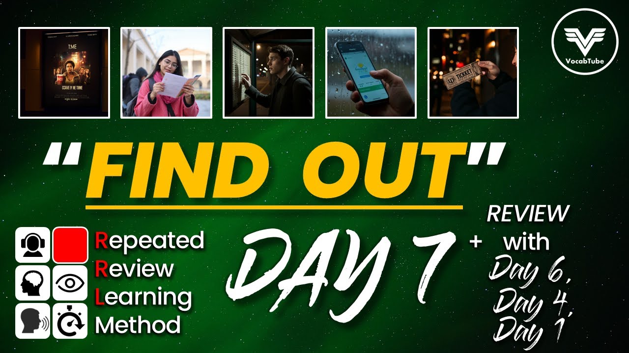 [Plan 1: Day7] The Phrasal Verb [find out] meaning: listening and ...