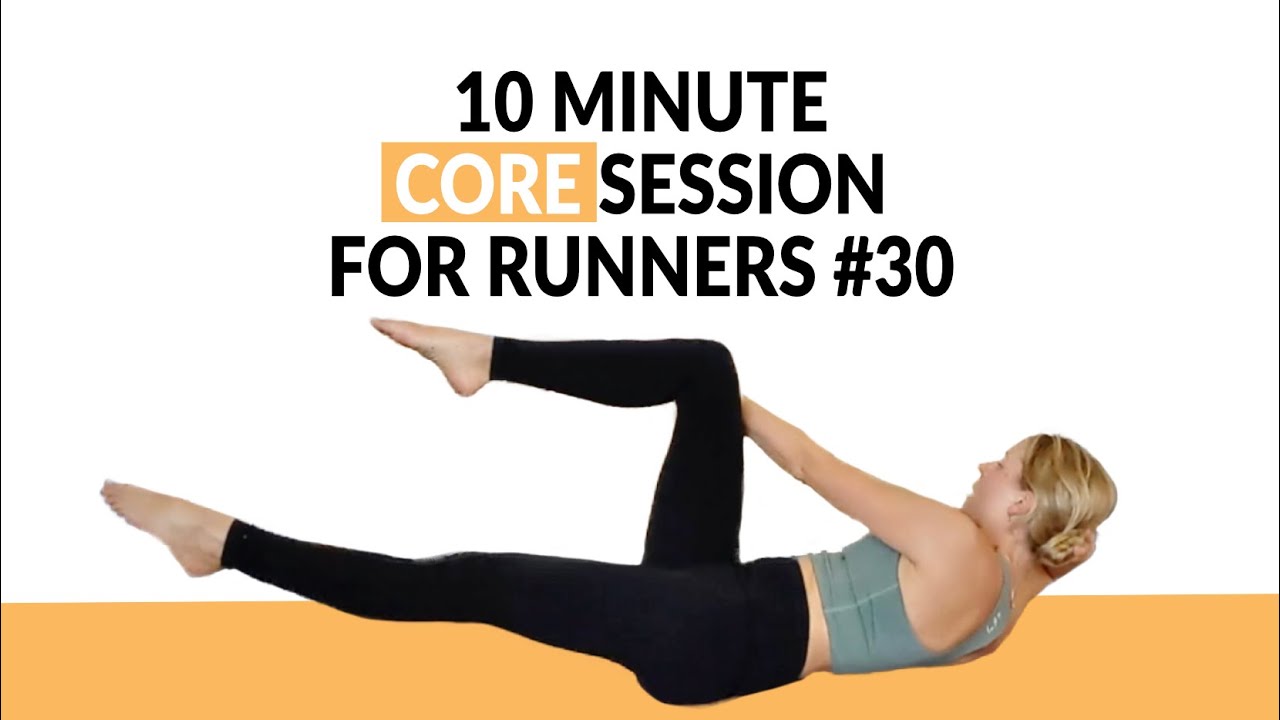 Pilates for runners - 10 min core strength session [Pre run core ...