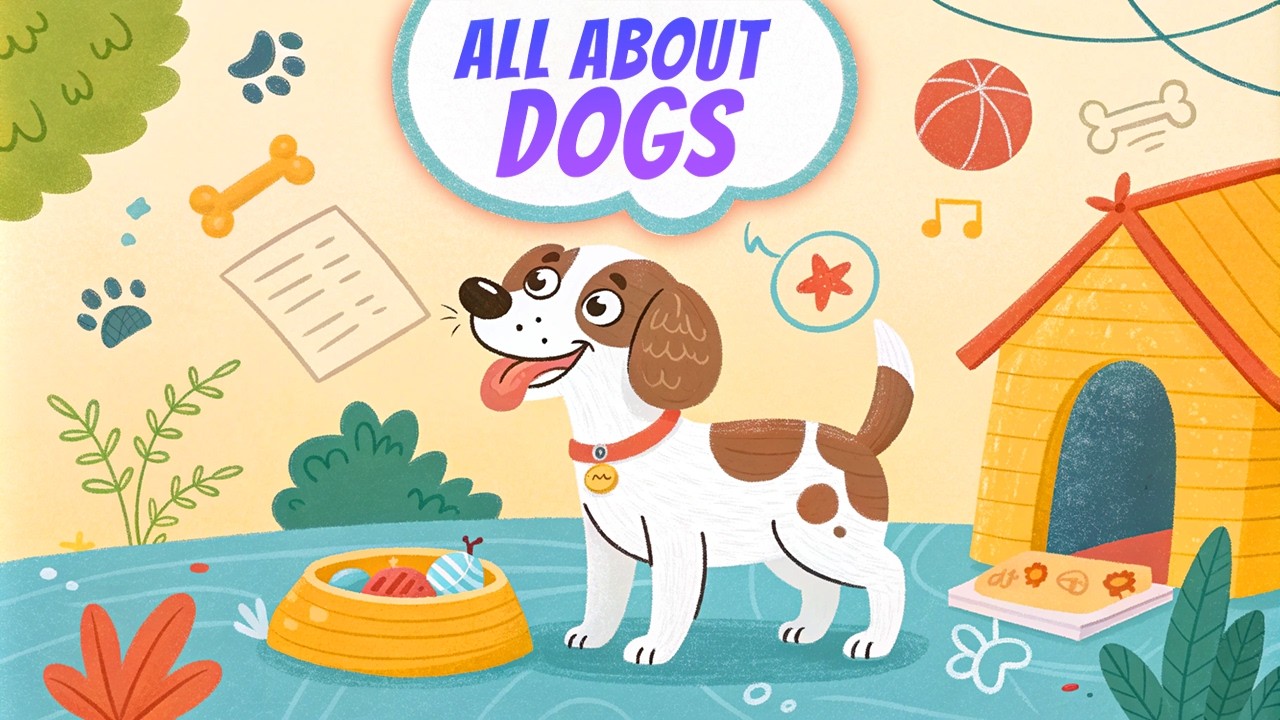 Let's Learn All About Dogs 🐕 Fun Facts About Dogs for Kids Best Friend ...