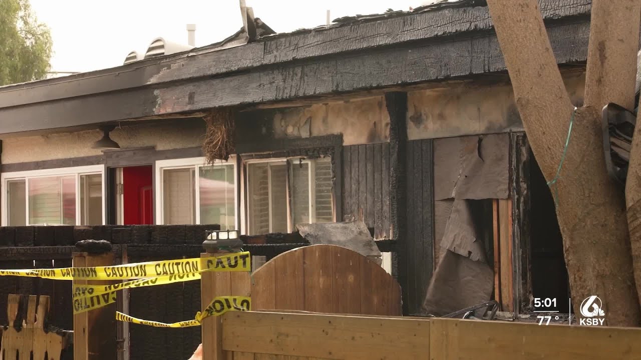 Fire breaks out at Santa Maria apartment - YouTube
