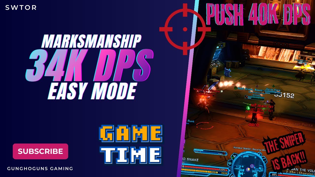 2026 SWTOR 7.7 Marksmanship Sniper Guide: Easy 34-39K DPS 5-Button PvE ...