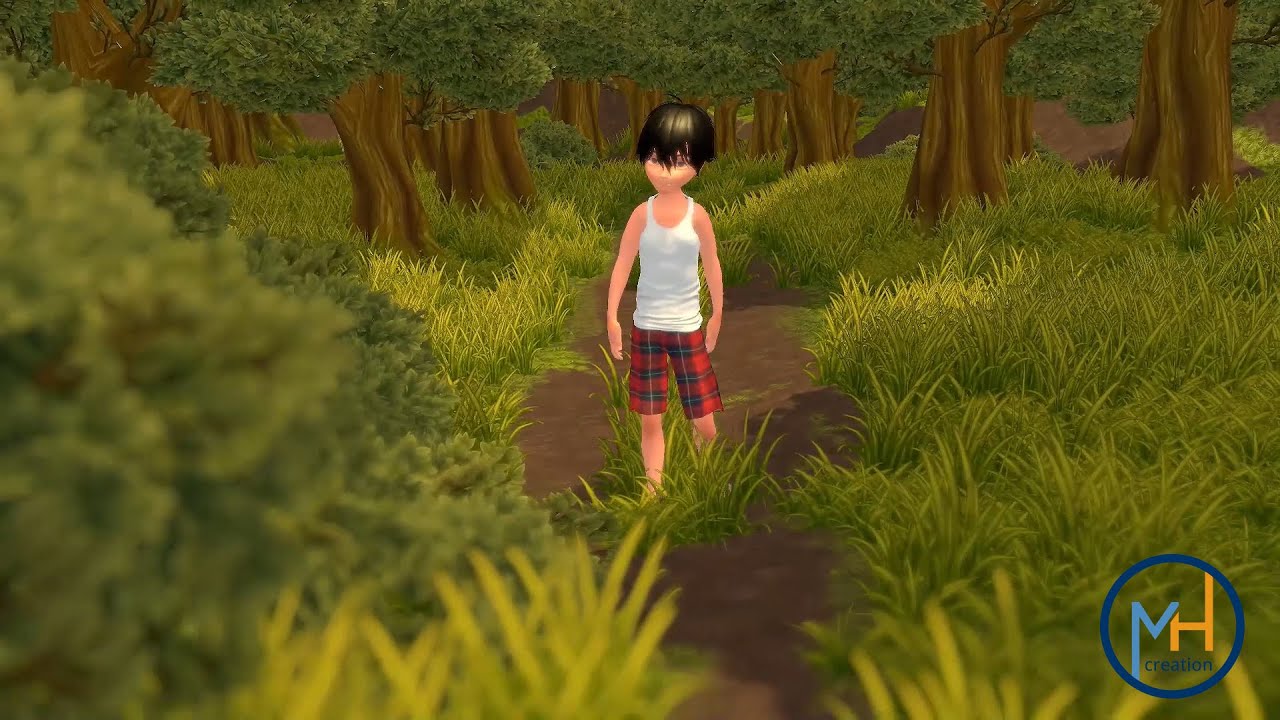 Walking in the forest animation Full HD- CC3, iClone 7 & Unity 3D - YouTube