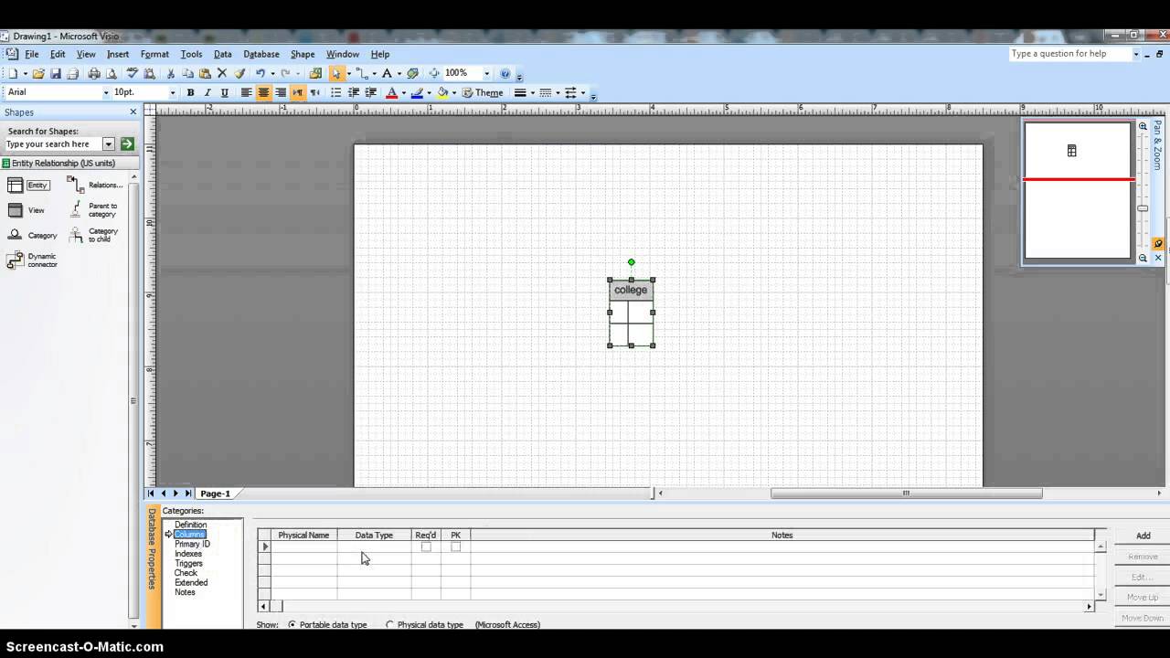 sub/super types in visio 2007 - YouTube