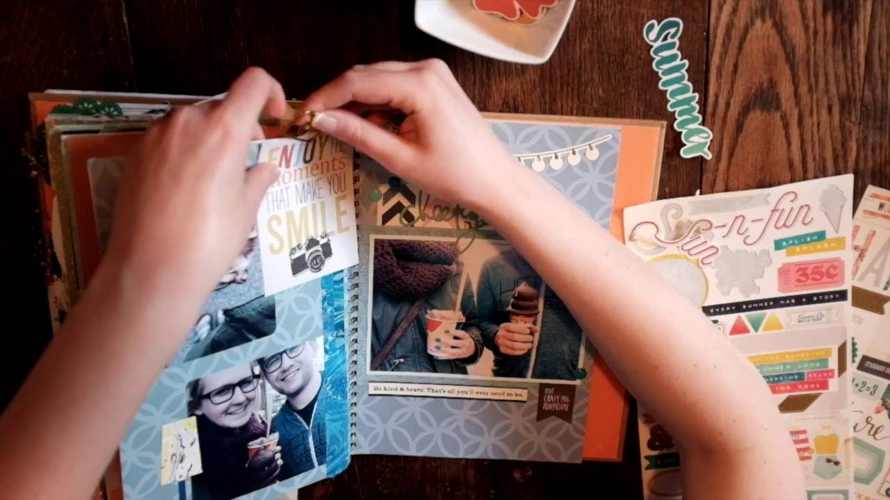 Scrapbook Process Video #1 - YouTube