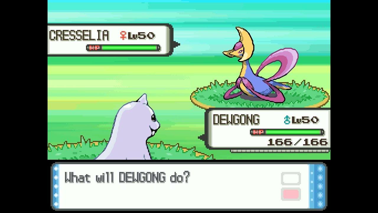 Pokémon Diamond Version Catching Cresselia Youtube