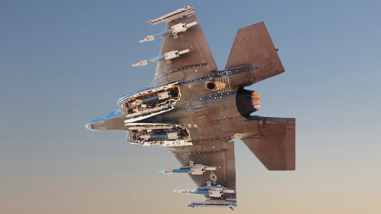 What inside F-35 fighter jet weapons bay - YouTube