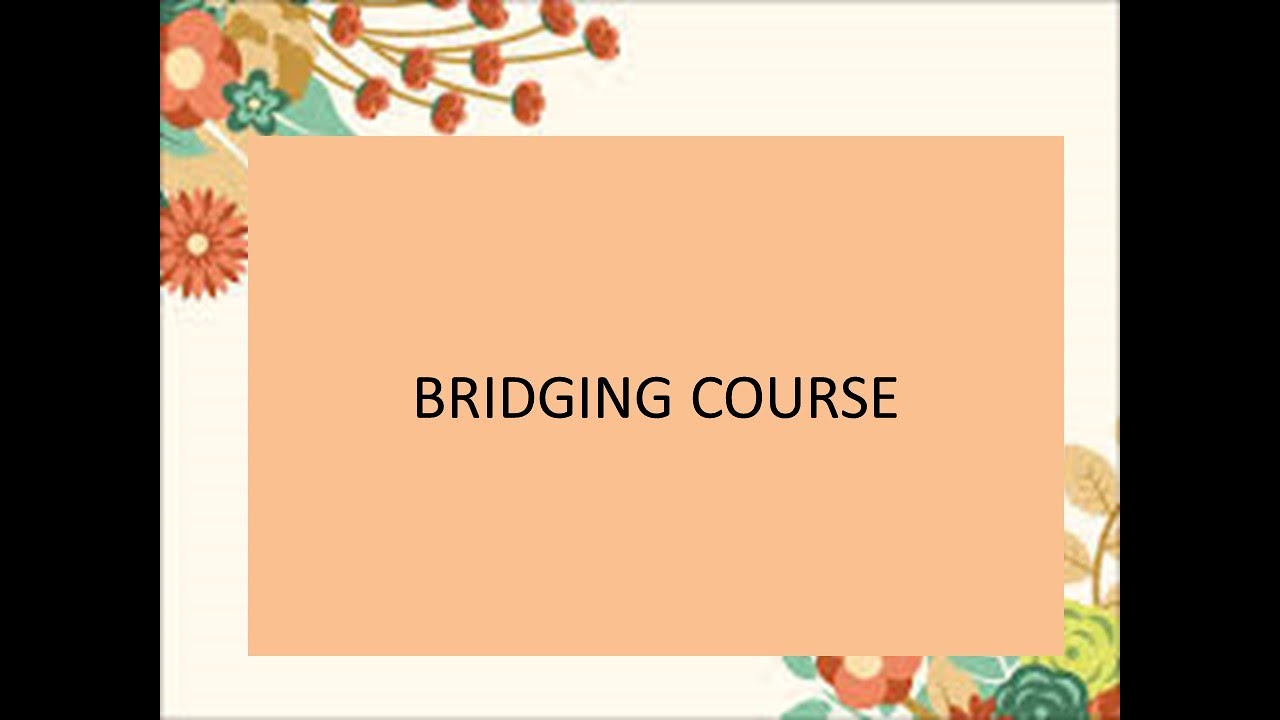 Bridging Course - YouTube