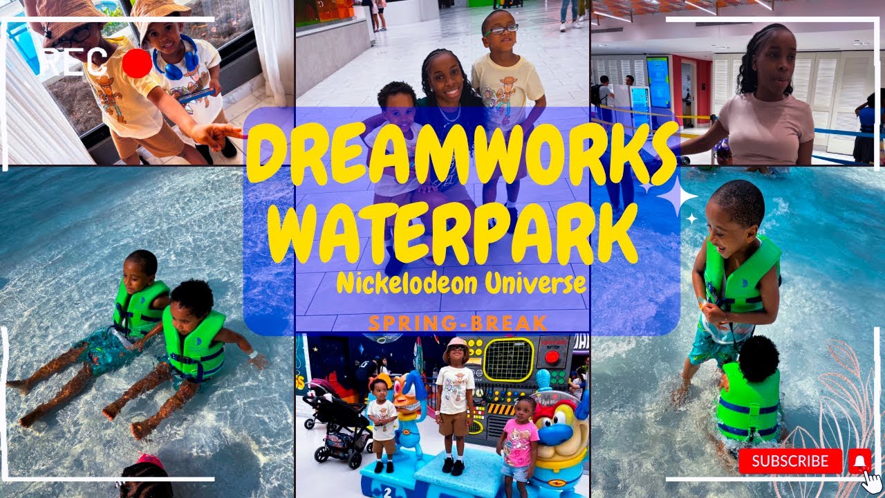 A DAY IN OUR LIFE | SPRING BREAK | DREAMWORKS WATERPARK | AMERICAN ...