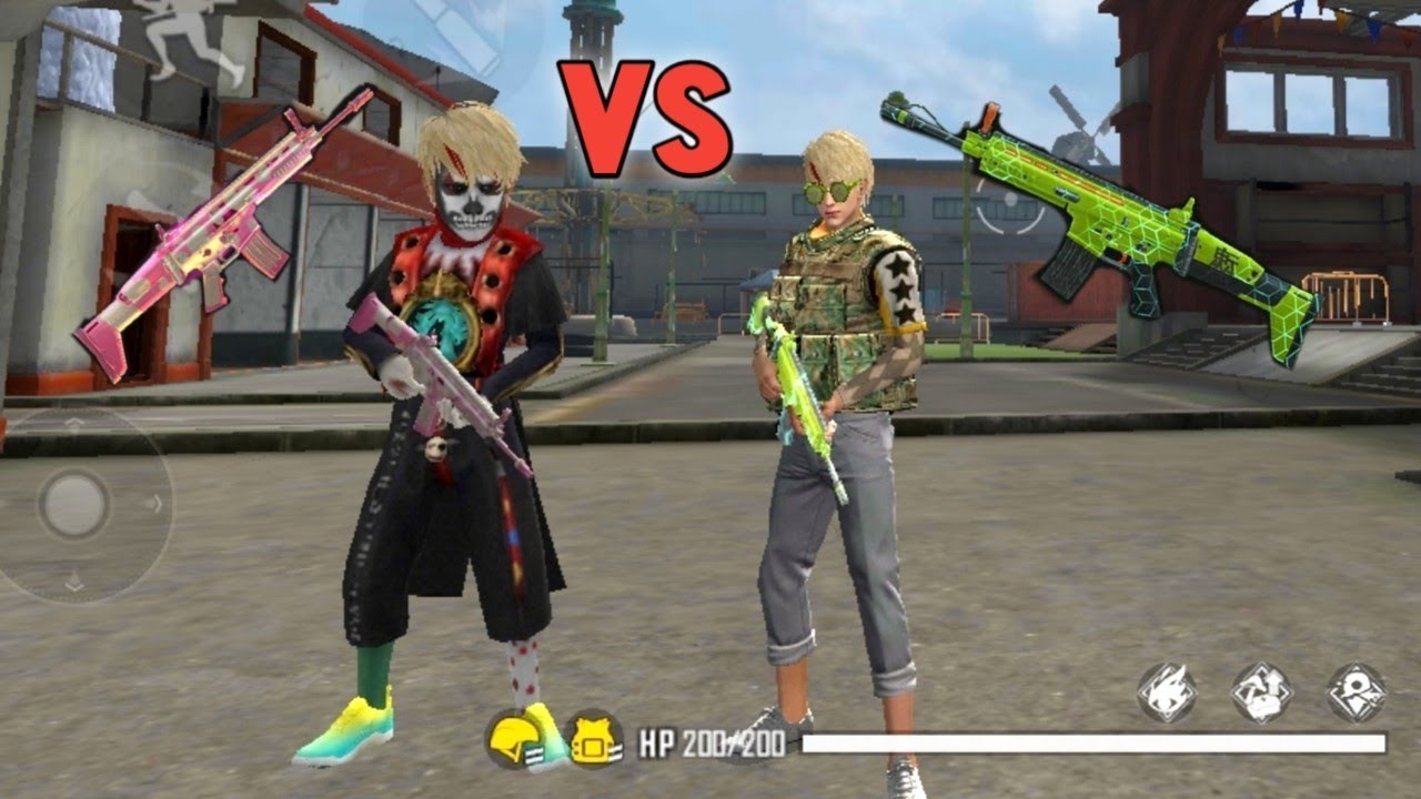 CUPID SCAR VS FUTURISTIC SCAR - FREE FIRE - YouTube
