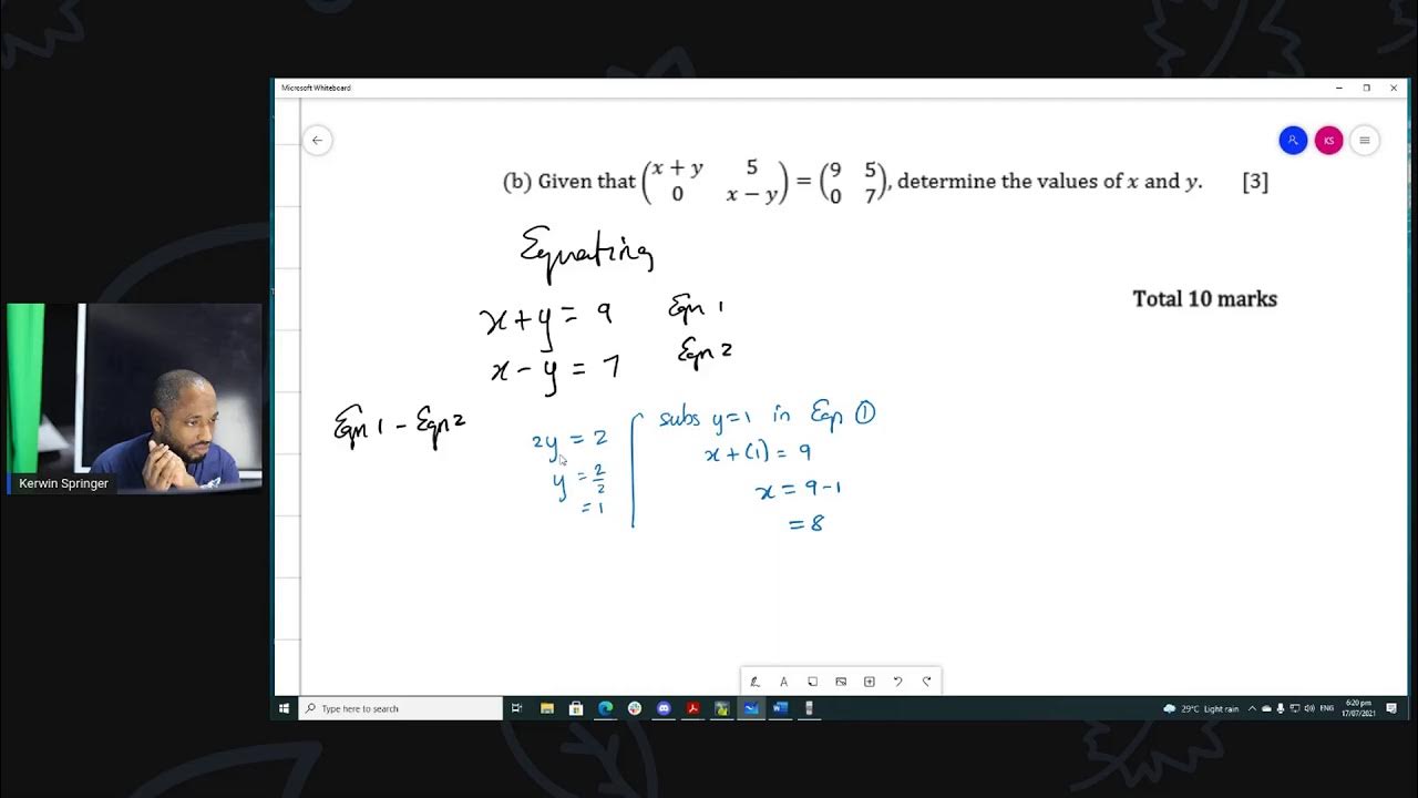 Solutions for CSEC Maths P3 July 2021 - YouTube