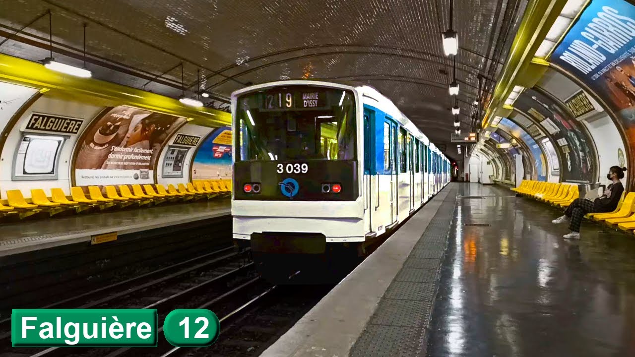 Falguière | Line 12 : Paris métro ( RATP MF67 ) - YouTube