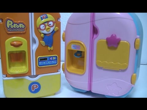 달님이 뽀로로 냉장고 장난감 Pororo Baby Doll Cooking Toys - YouTube
