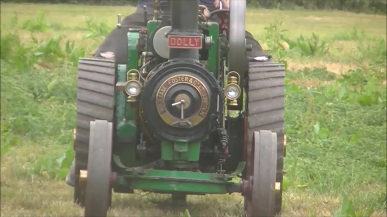 4" Foster Traction Engine Evening Steam up! - YouTube
