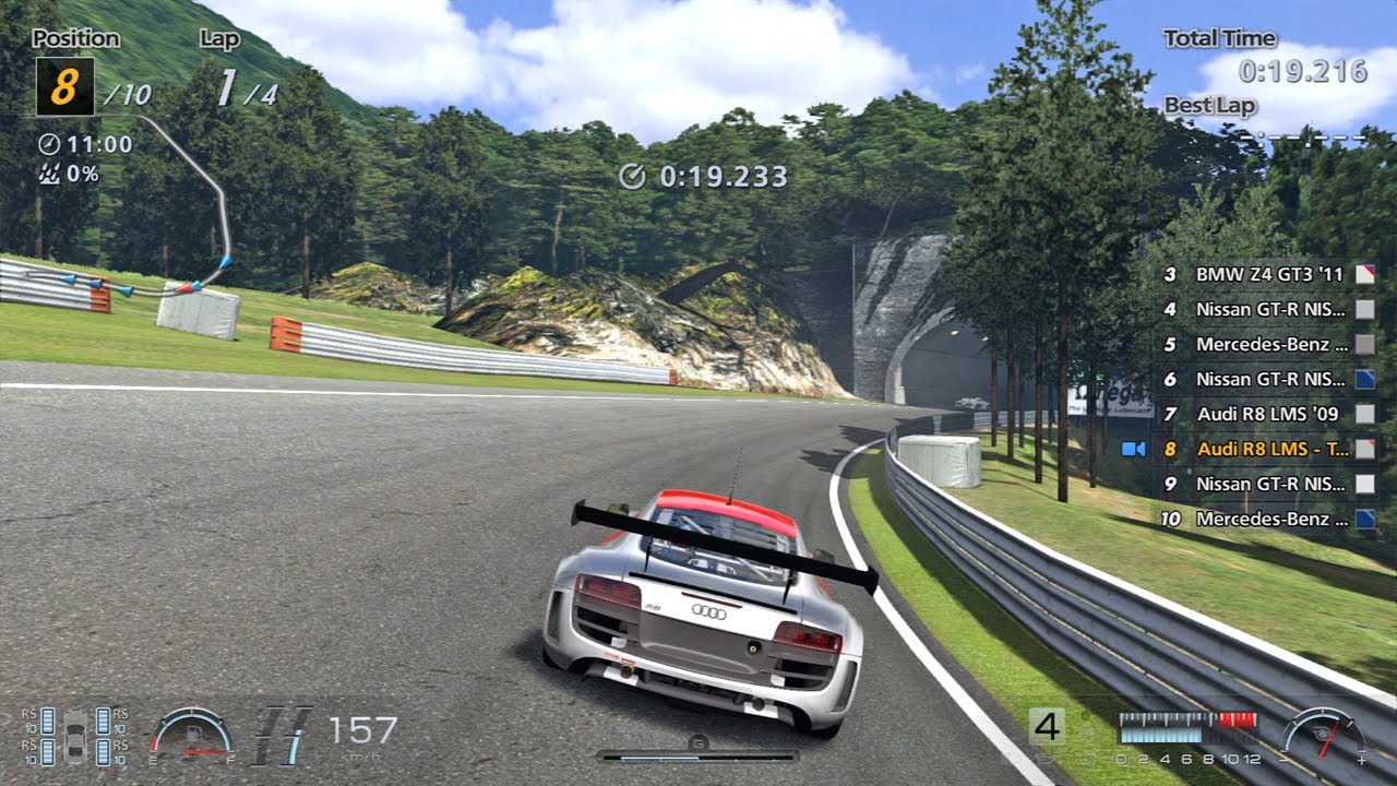 GT6 | Audi R8 LMS - Team Oreca 2010 | Deep Forest Raceway Reverse race ...