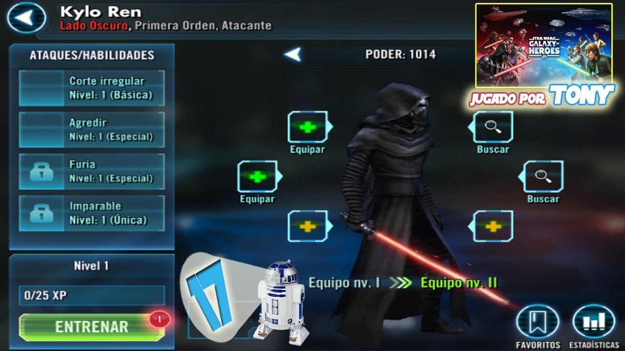 Star Wars Galaxy Heroes "#17: Kylo Ren" - YouTube