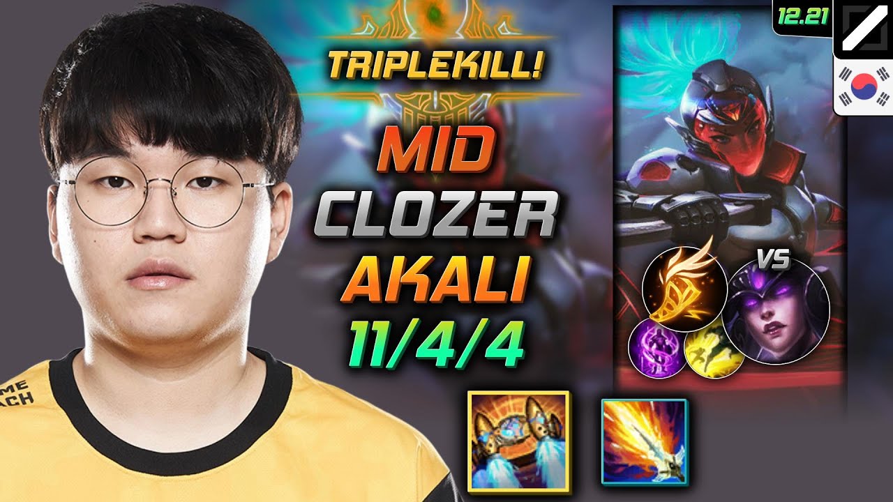 Clozer Mid Akali Build Hextech Rocketbelt Fleet Footwork - Akali Mid vs ...