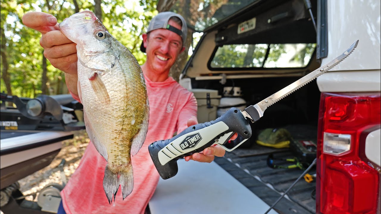 Summer Crappie Fish Dip Catch & Cook - YouTube