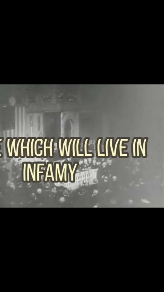 WWII Fact 16 | Pearl Harbor speech "A day that will live in INFAMY" | # ...