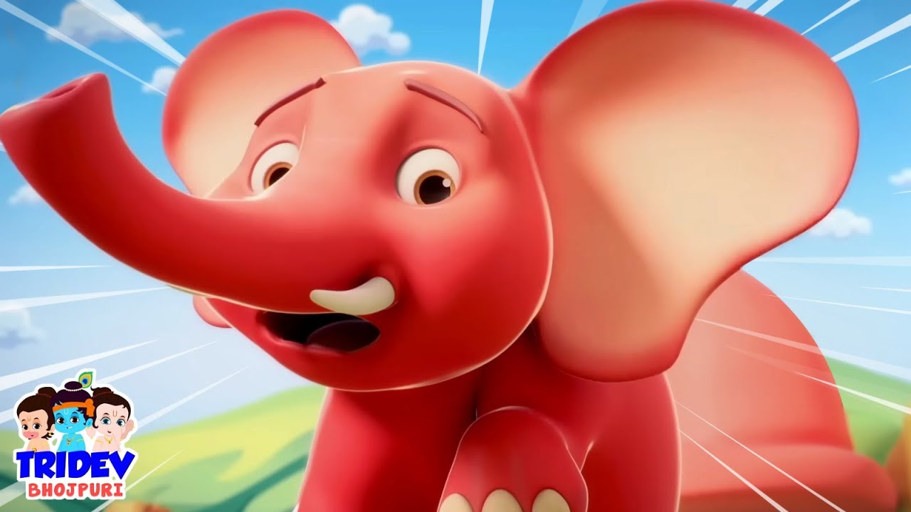 Ek Mota Hathi Ghumne Chala, एक मोटा हाथी, Hindi Balgeet & Cartoon ...