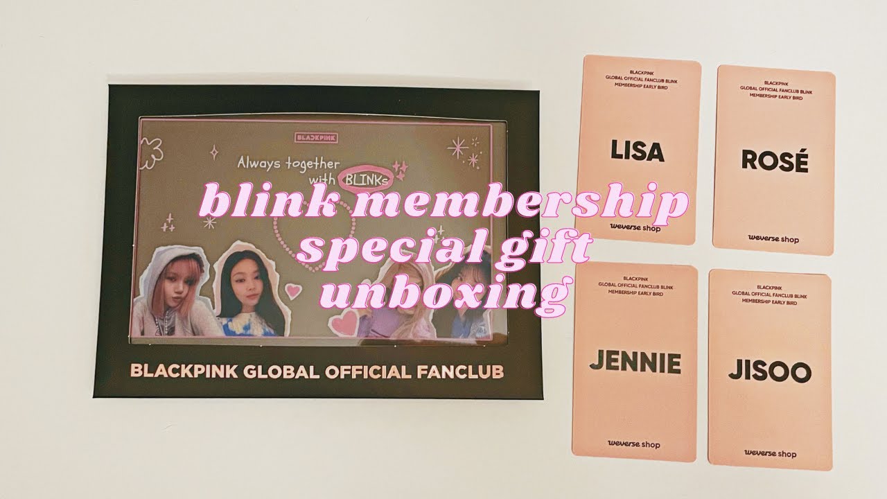 blackpink blink membership special gift unboxing ☆ - YouTube