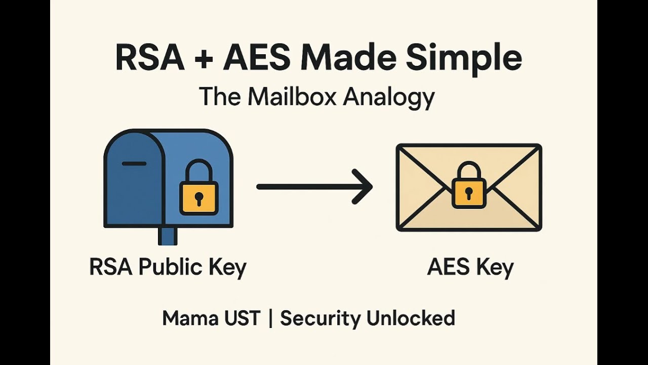 RSA + AES Hybrid Encryption Explained Simply | Mailbox Analogy for Beginners - YouTube