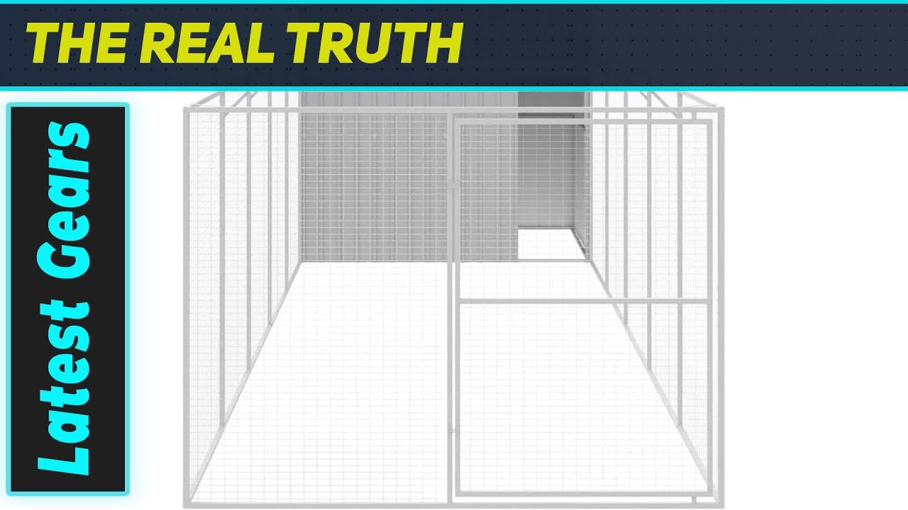 Durable Dog Fortress! Light Grey Galvanized Steel Dog House - YouTube