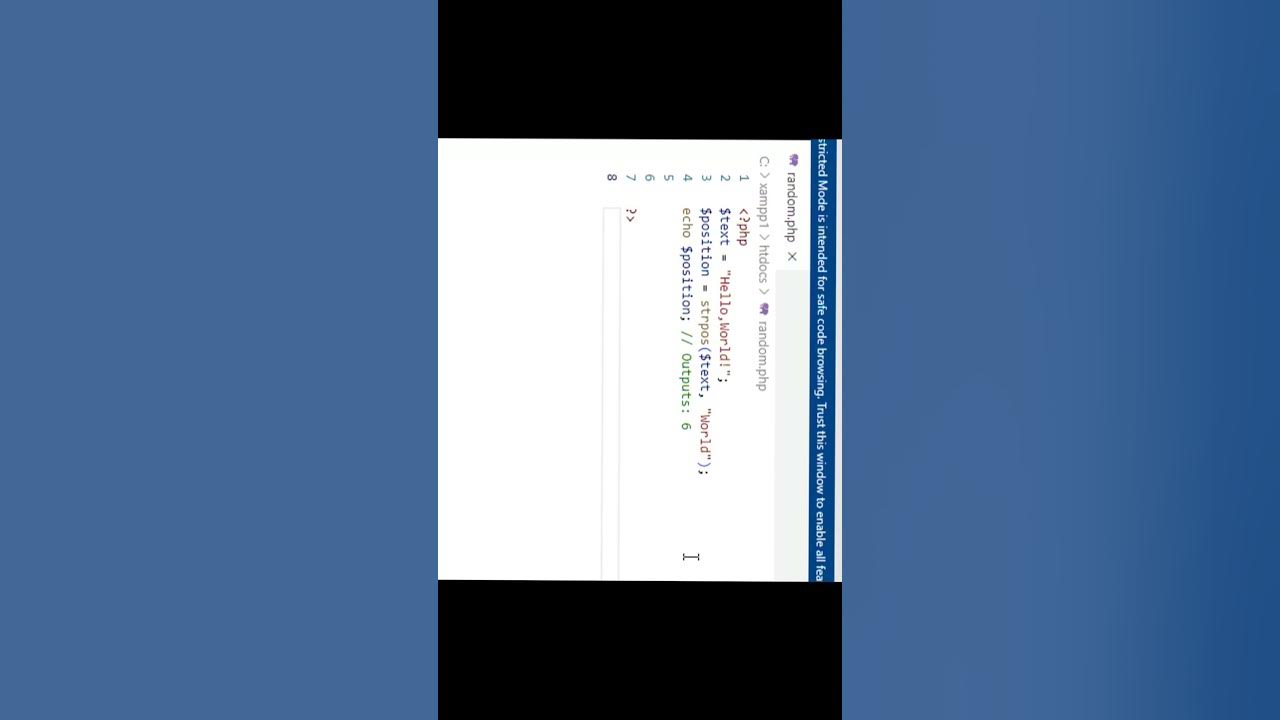 Strpos Function In Php Explained In Tamil Php Youtube